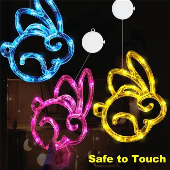 Holiday | 3pack Easter Window Lights Easter Bunny Lights Decorations Battery Operated | Poshmark